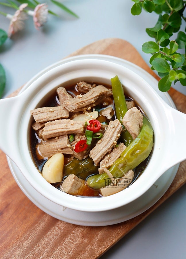 돼지고기 장조림 만들기 레시피 부위 백종원 돼지고기 안심 꽈리고추 장조림 만드는법 네이버 블로그