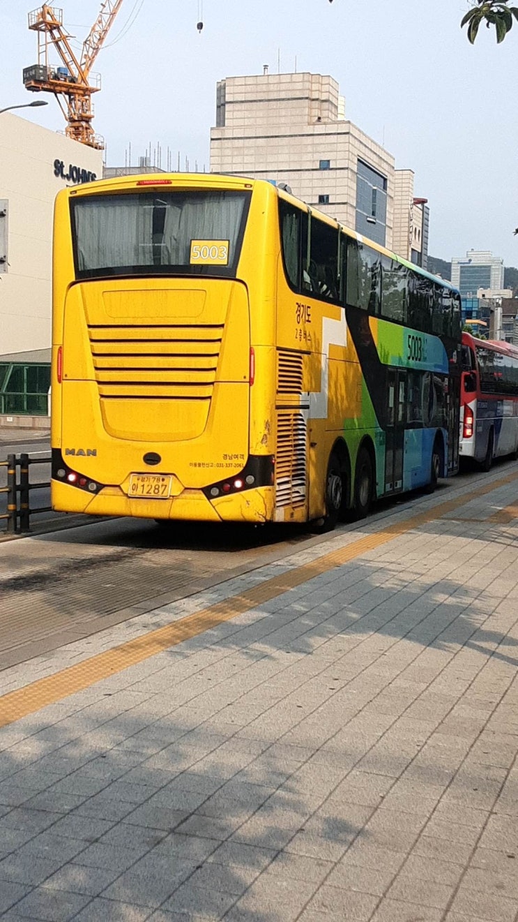 용인 경남여객 5003번 1287(2층버스) : 네이버 블로그