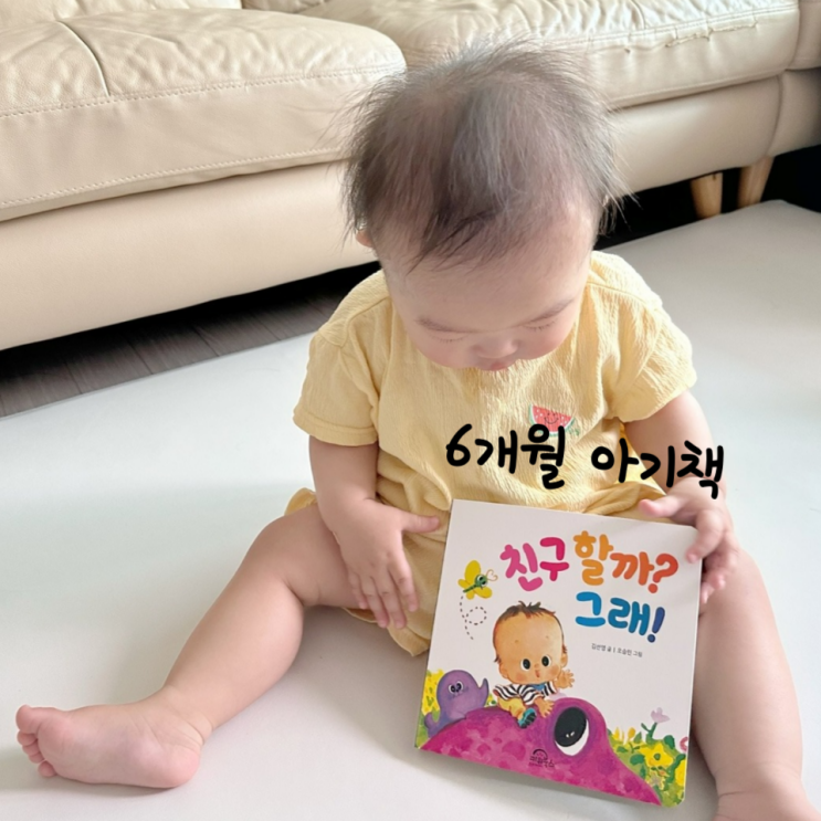 6개월 아기책 친구할까 그래 사회성발달 책육아 아기그림책 추천 네이버 블로그