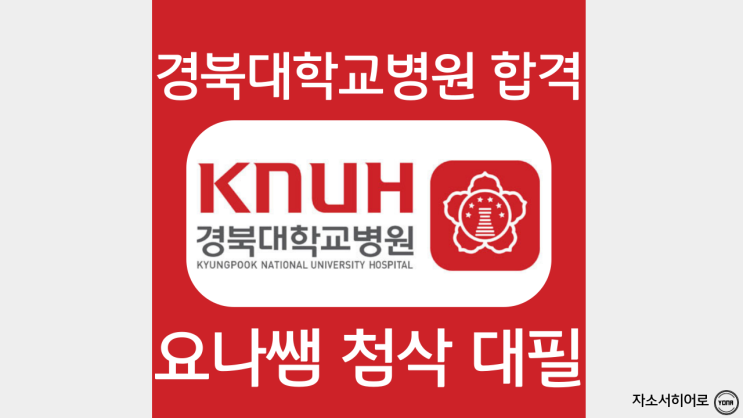 경북대학교병원 간호사 채용 자소서 항목 작성법 자기소개서 첨삭 네이버 블로그