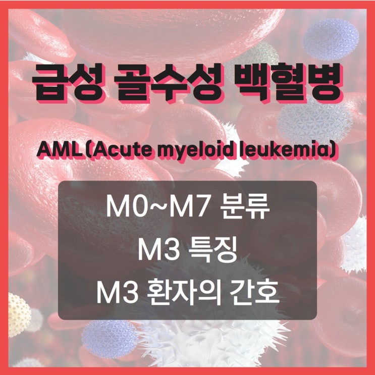 [백혈병 종류] 급성 골수성 백혈병, AML(Acute Myeloid Leukemia), M3 간호는? : 네이버 블로그