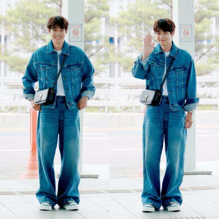 최우식 아미ami 24ss 파리 패션쇼 출국 연예인 공항패션 아미 옷 스니커즈 가방 남자 코디 남친룩으로 굿 네이버 블로그