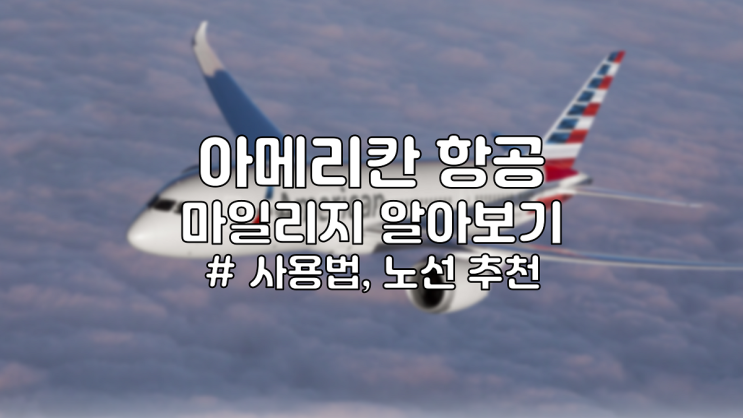 아메리칸 항공 마일리지 Aadvantage 알아보기 특징 적립 사용법 추천노선 네이버 블로그