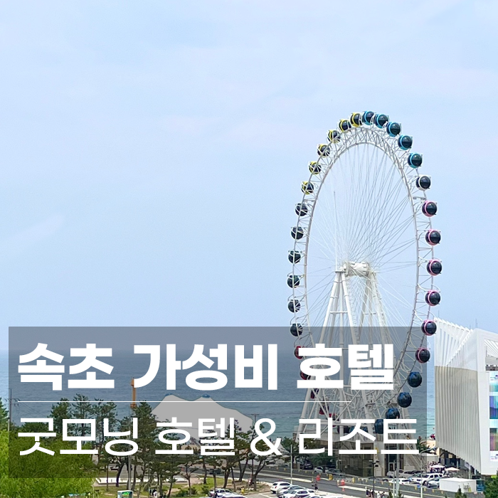속초 굿모닝호텔 앤 리조트 주차장 및 숙소후기 네이버 블로그