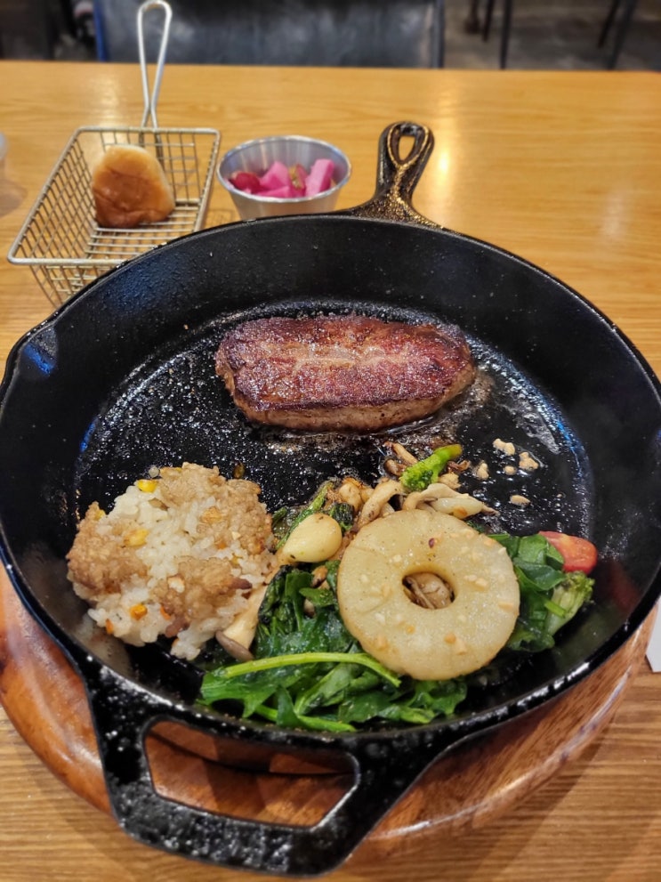 청량리 롯데백화점 맛집 팬스테이크키친 점심특가 부채살 스테이크 먹고 온 후기롯데백화점 Fandb 할인 꿀팁 네이버 블로그