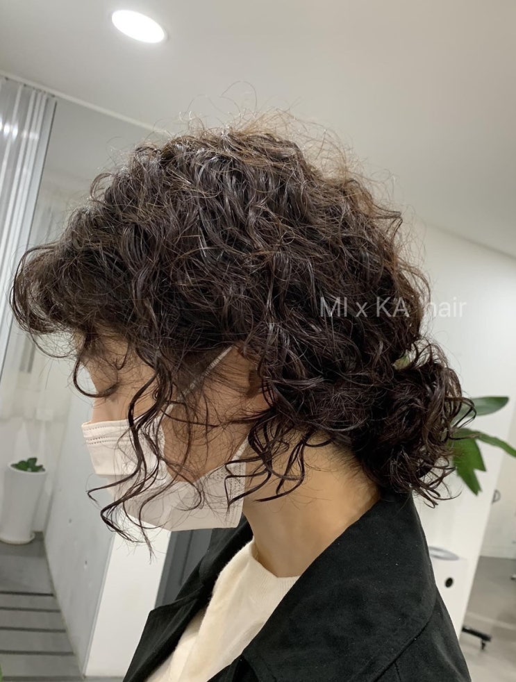 유니크한 단발머리 히피펌 젤리펌 : 네이버 블로그