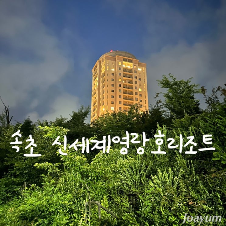 산책하기 좋은 신세계영랑호리조트 스탠다드b 스카이라운지 이용 후기 네이버 블로그