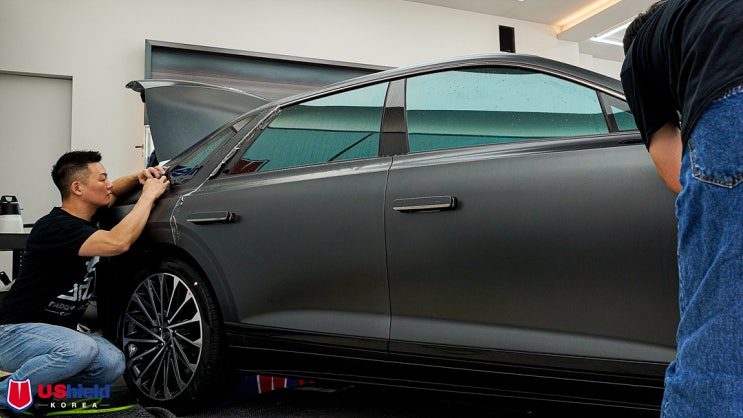그랜저 GN7 녹턴 그레이 매트. 무광 전체PPF, 유쉴드 어비스 썬팅, 윈드쉴드, 실내 PPF 시공! : 네이버 블로그
