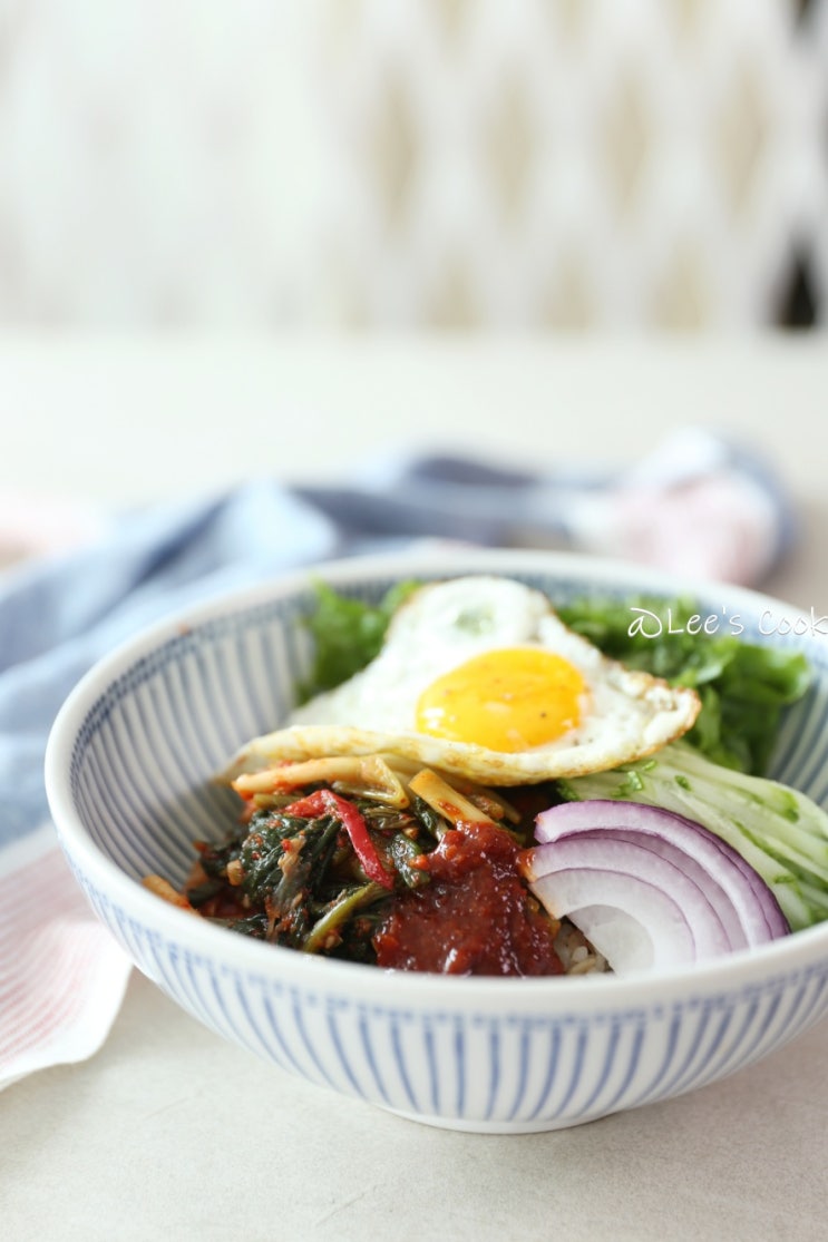 열무비빔밥 만드는 법 열무비빔밥 양념 비빔밥 칼로리 점심메뉴추천 : 네이버 블로그