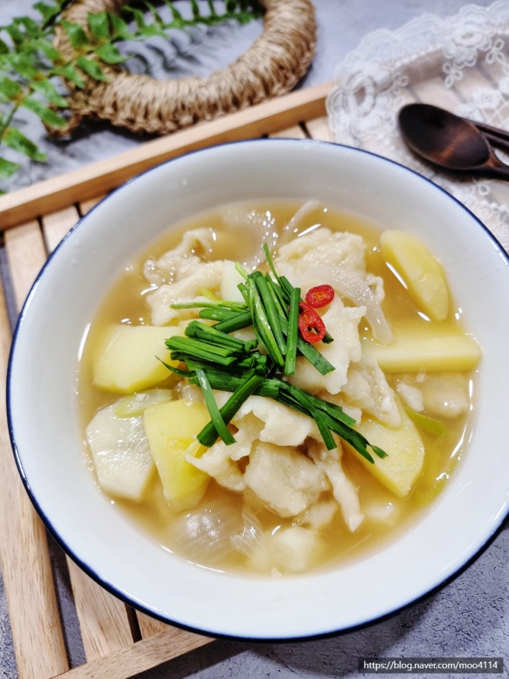 감자수제비 반죽 만들기 멸치 육수 수제비 만드는법 네이버 블로그