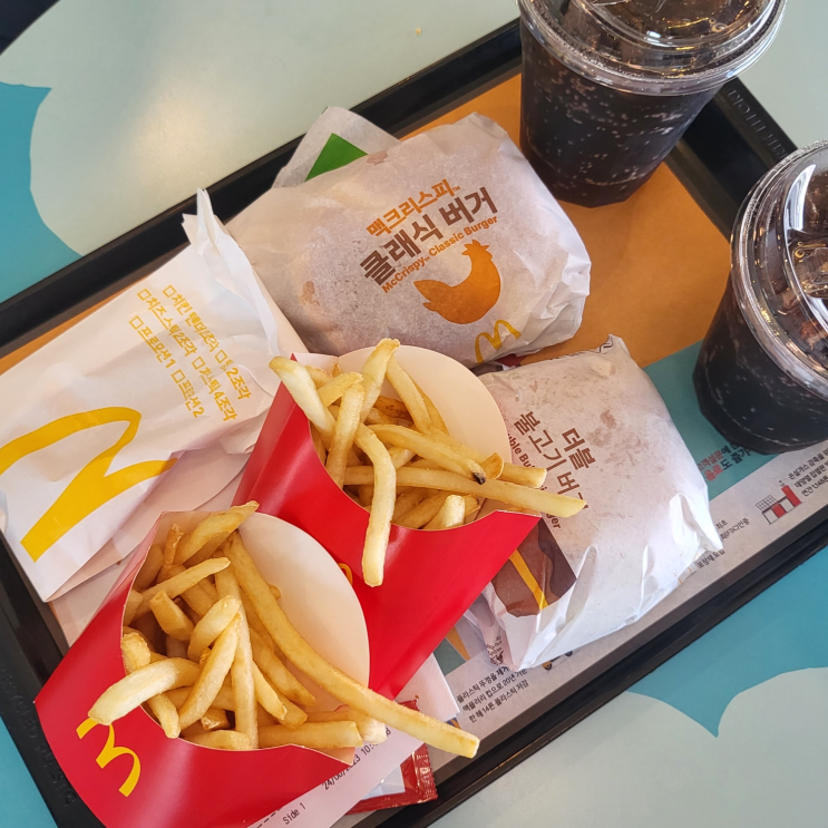 맥도날드 런치메뉴 6월 가격 런치시간 맥런치 타임에 더블불고기버거세트 후기 네이버 블로그