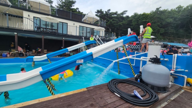 부산 근교 밀양 미온수 수영장 마이웨이리조트 당일치기 파라솔 테이블 후기 : 네이버 블로그