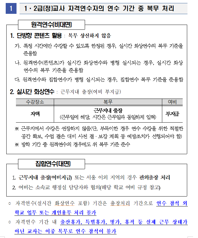 1정 연수 1 2023학년도 중등 1급정교사 자격연수 네이버 블로그