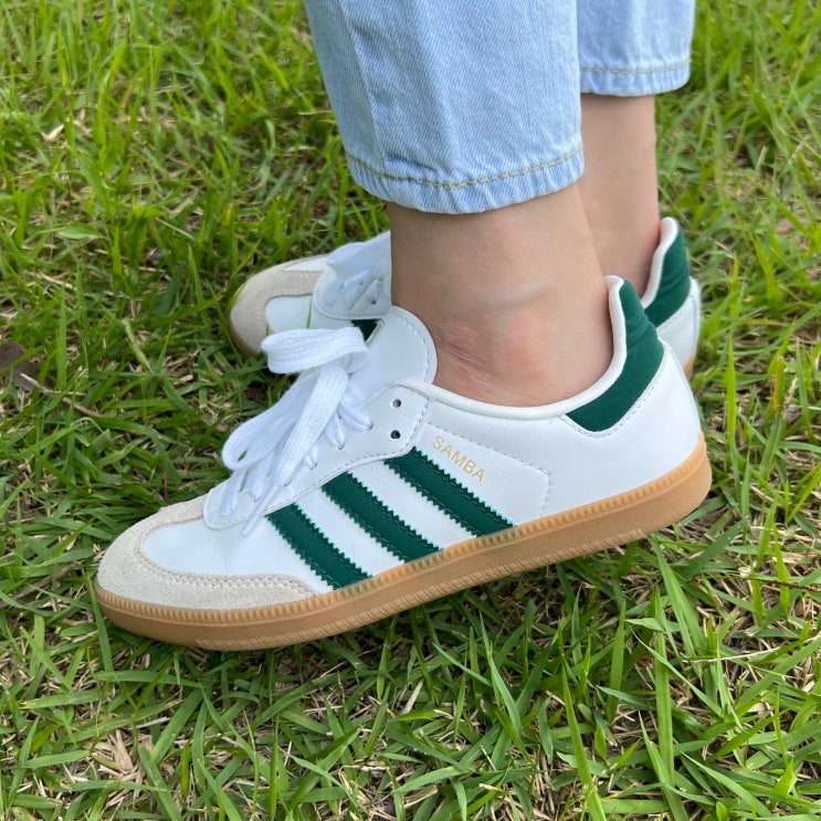 아디다스 삼바 OG 그린 사이즈, 발편한 운동화 후기! : 네이버 블로그