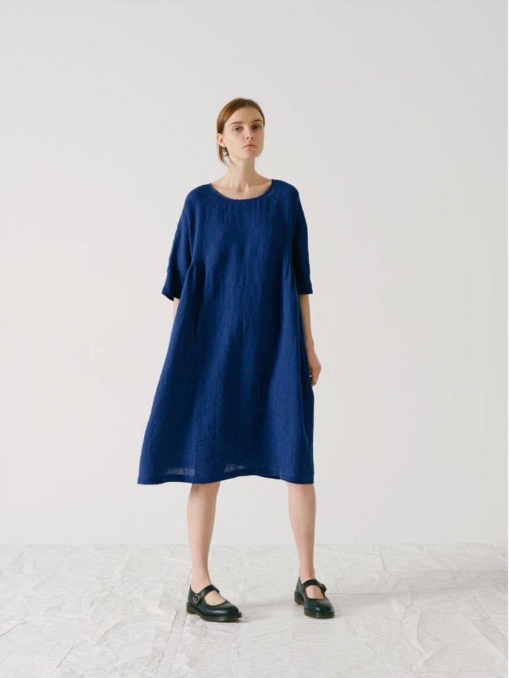 블루 린넨원피스 : 네이버 블로그