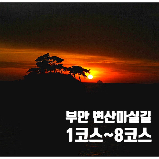 〔전북부안〕부안 변산마실길 1코스~8코스 안내 변산마실길 버스 시간표 변산해수욕장고사포하섬적벽강수성당변산격포솔섬