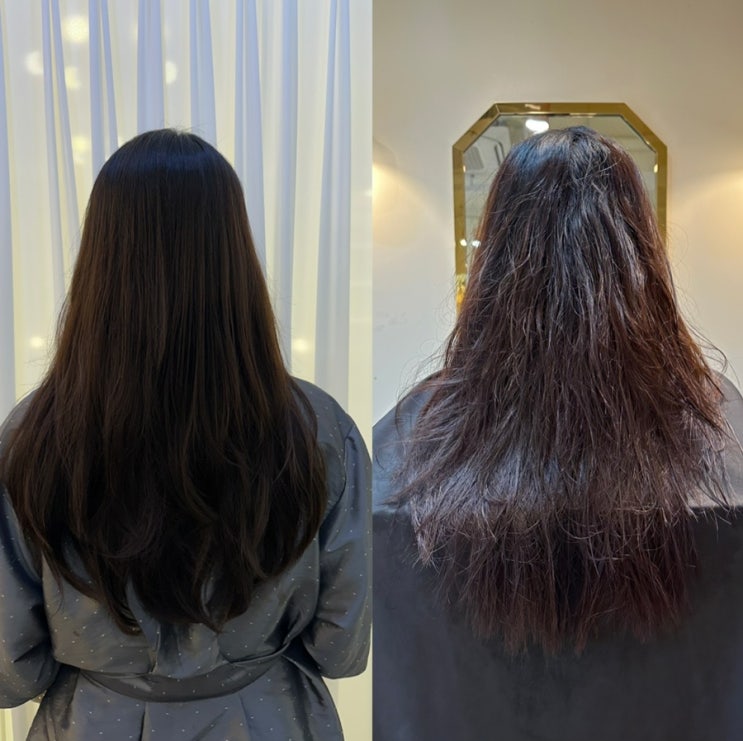 면목동 미용실 비주얼살롱 2호점 지인원장님께 매직셋팅 받았어용 네이버 블로그