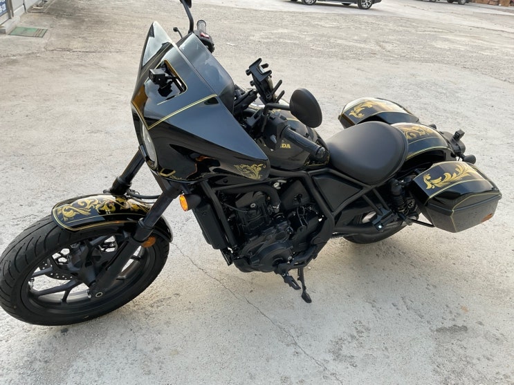 (HONDA)혼다레블1100DCT 올도색 커스텀페인팅 바로크 #혼다레블1100 : 네이버 블로그