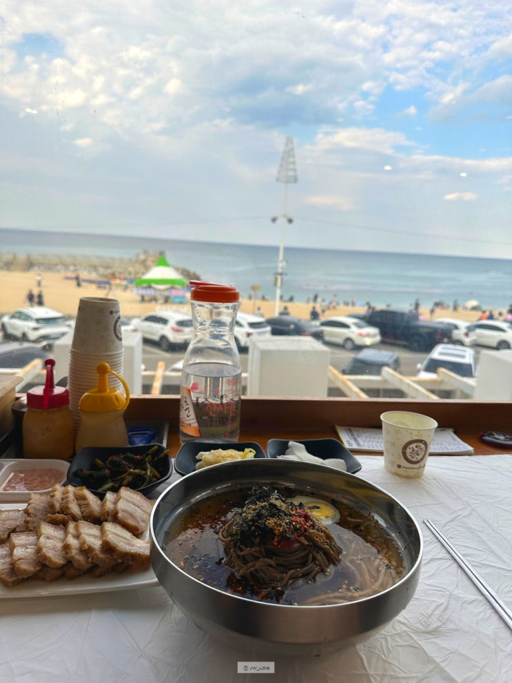 강원 강릉시 비빔막국수 맛집 메밀골동해막국수 강문해변점 후기 고씨네 메밀공방 메밀김밥 포장 네이버 블로그