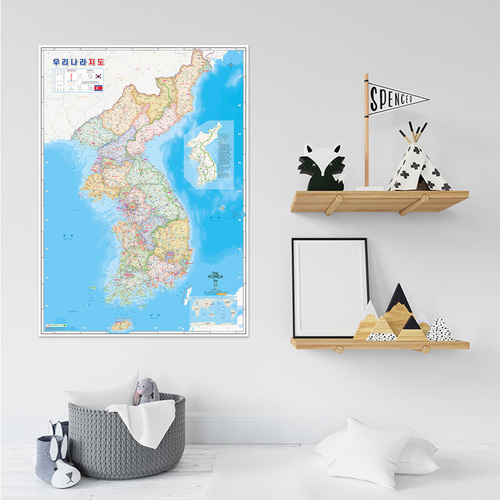 우리나라 국내 전국 지도 상세보기 한반도 대한민국 전도 (77x107 cm) : 네이버 블로그