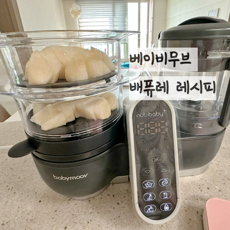 베이비무브 이유식마스터기 찜기 믹서기 기능 아기배퓨레 레시피 네이버 블로그