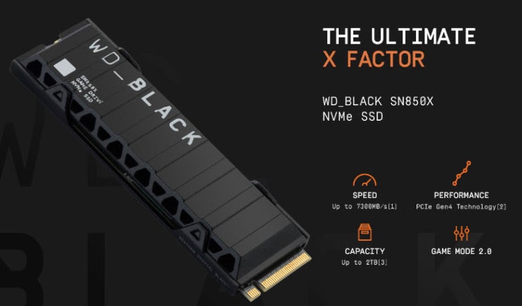 [11마존] WD 블랙 SN850x 2TB 용량 게이밍 M.2 ssd 히트싱크 버전 22만원 : 네이버 블로그