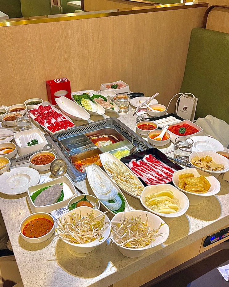홍대 하이디라오 가격 훠궈 추천 메뉴 꿀팁 수타면 건희소스 계란국수 웨이팅 네이버 블로그