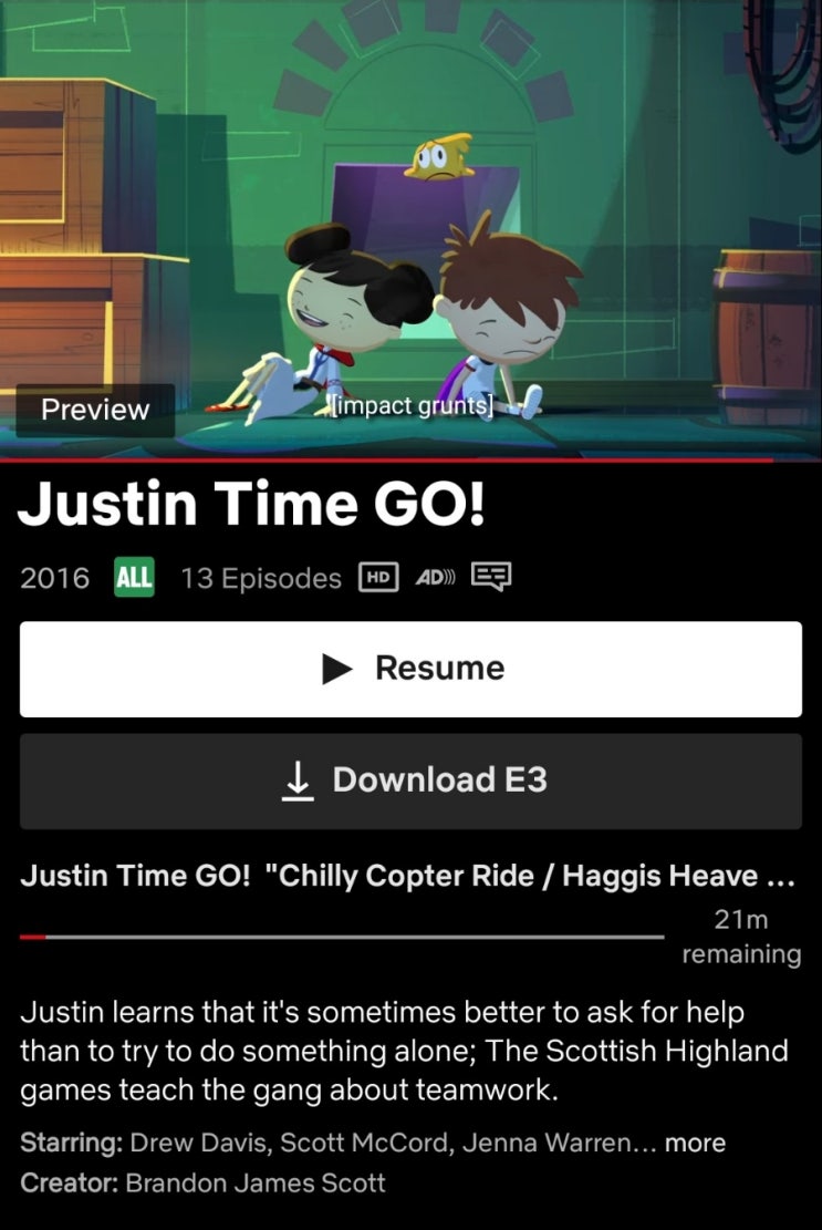 초등 넷플릭스 영상 추천 / Justin Time GO! / 저스틴 타임 GO! / 엄마표 영어노출 : 네이버 블로그