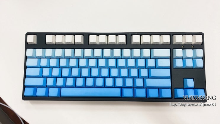 아콘 AK87 + 바다소금 + 아쿠아 기계식키보드 키캡놀이 : 네이버 블로그