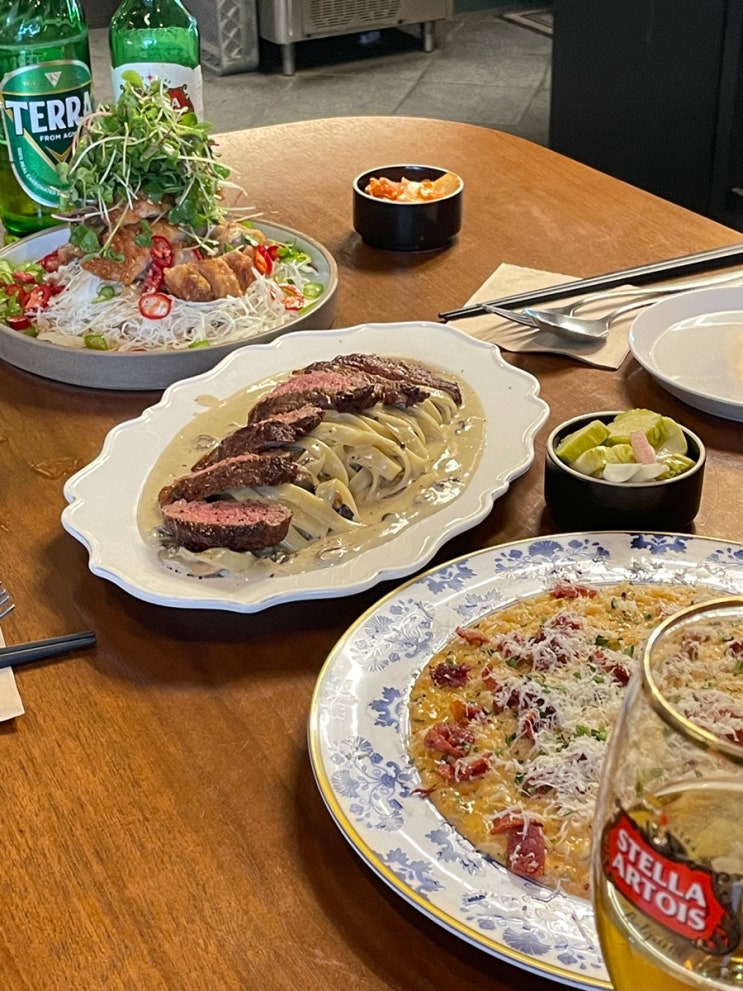 수원화성 행궁동 양식 맛집 미식가의주방에서 파스타 리조또 유린기 먹고 온 후기위치 가격 메뉴 주차 포함 네이버 블로그
