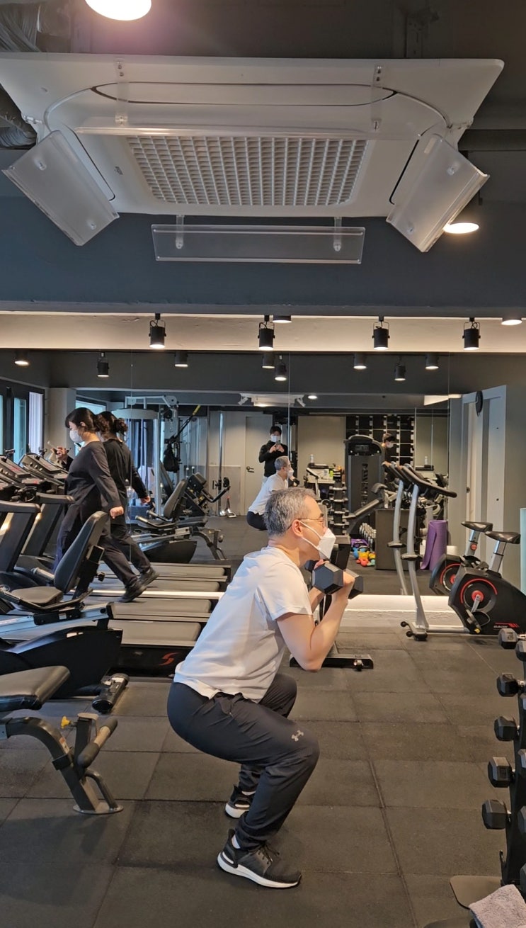 도봉구 창동역pt 김한솔pt샵 창동개인피티 회원님 운동 사진 스퀏and아놀드프레스 네이버 블로그