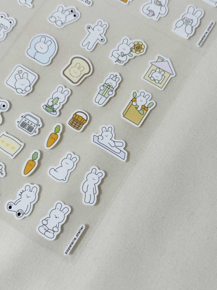 [빠뻬뜨히아뜰리에] 깔끔하고 귀여운 다꾸스티커 리뷰 : 네이버 블로그