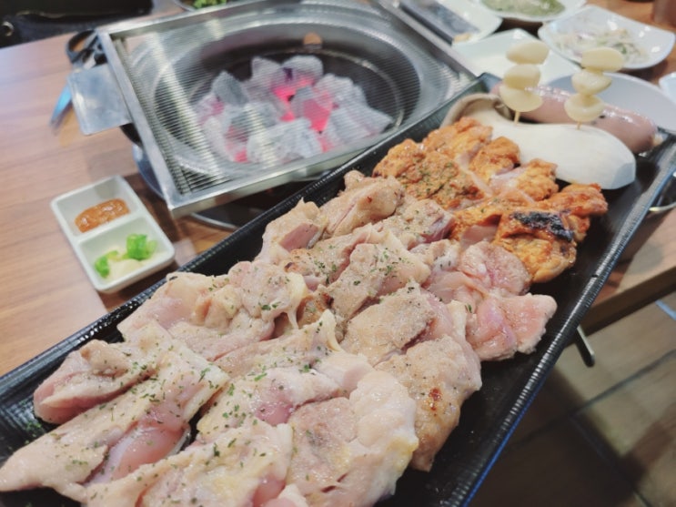 경산 백천동맛집 가족들과 외식하기 좋은 닭바위 숯불 닭갈비 네이버 블로그