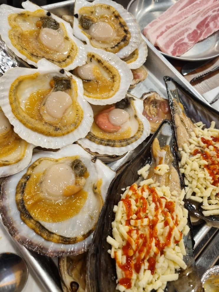 속초 조개구이 무한리필 조개마을 조개구이와 삼겹살을 동시에 먹을 수 있어요 내돈내산 네이버 블로그