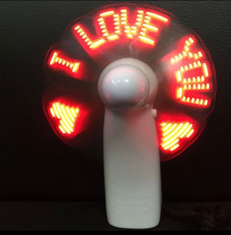 준아트 LED Mini Message Fan 유연한 LED 빛 USB 팬 DIY 프로그래밍 가능한 USB 메시지팬 : 네이버 블로그