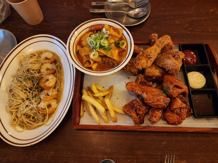 마곡나루 치킨집 닭장맥주 떡볶이에 찍어먹는 치킨이 일품인 집 네이버 블로그