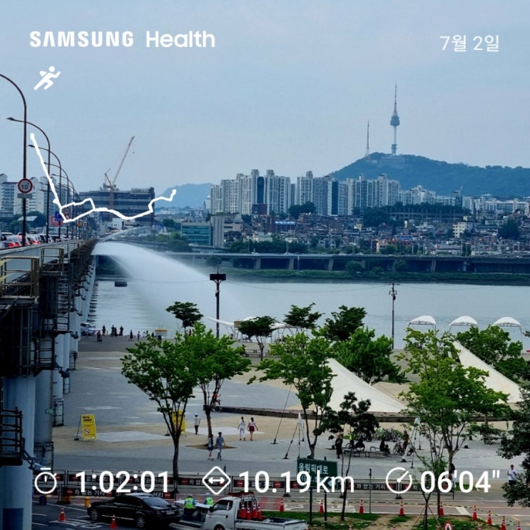서울러닝코스10km 한강 반포대교잠수교 러닝코스 달리기~ 반포대교 달빛무지개분수쇼 잠수교 차없는 뚜벅뚜벅 축제 네이버 블로그