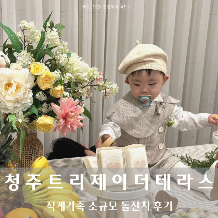 청주 소규모 가족 돌잔치 트리제이더테라스 : 네이버 블로그