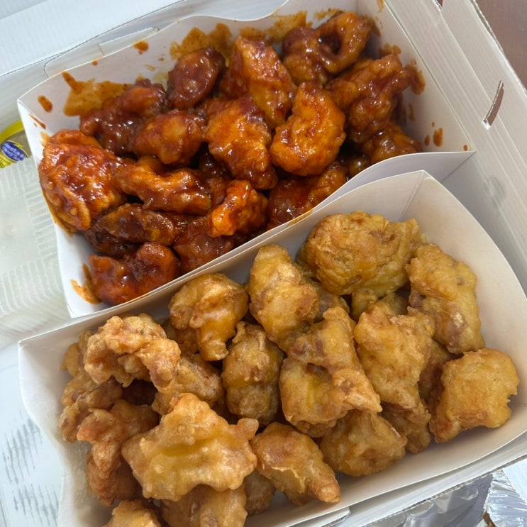 호식이두마리 땡초불꽃치킨 후라이드치킨 순살 부위 후기 : 네이버 블로그