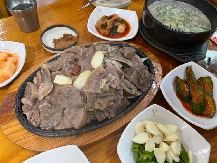 부드럽고 쫄깃한 소머리수육과 곰탕이 맛있는 보양식 맛집 전주 평화동 옛날가마솥곰탕 네이버 블로그