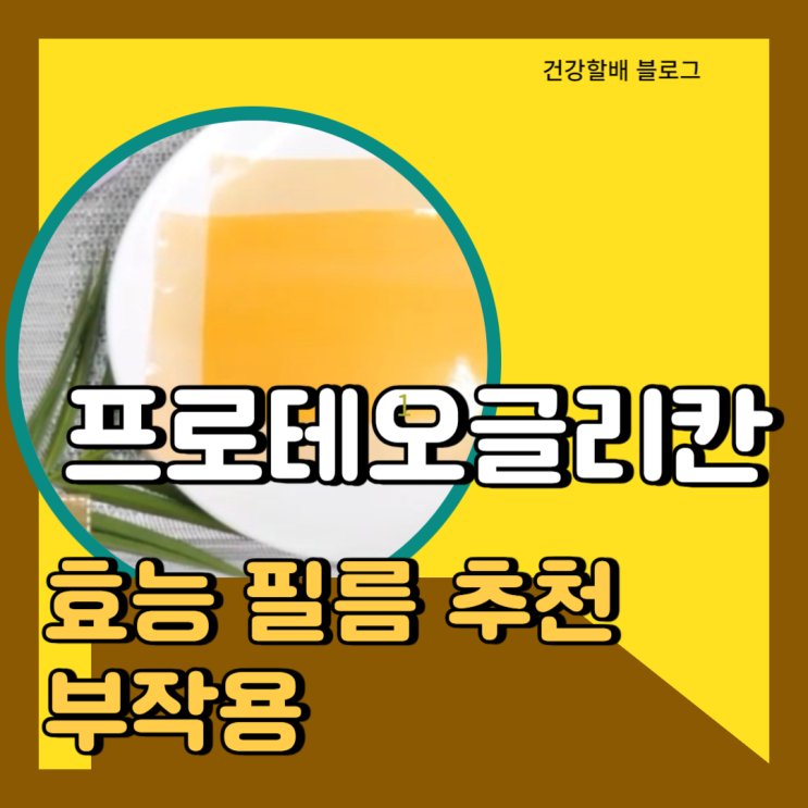 프로테오글리칸 효능 필름 추천 부작용 네이버 블로그