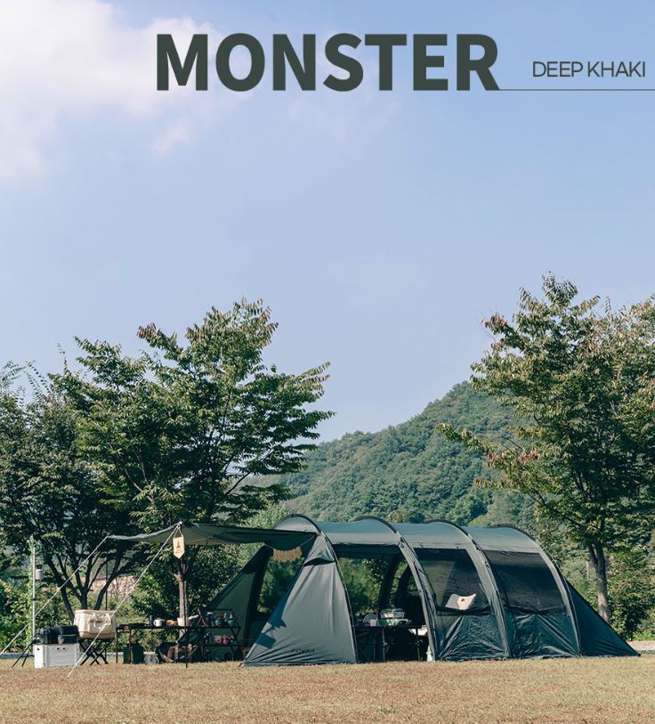 천안아산 캠핑용품점 캠프스토어 코베아 몬스터 딥카키 재입고되었습니다대형터널텐트 고스트팬텀 대형쉘터 코베아텐트 치기쉬운텐트