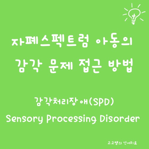 자폐 스펙트럼 아동의 감각 문제 접근 방법 감각처리장애spd 네이버 블로그