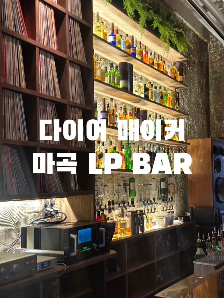 [마곡 LP BAR 추천] 음악에 취해 때창하는 다이어메이커 술집 : 네이버 블로그