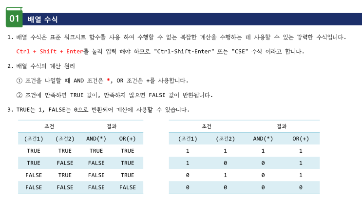 컴활1급 실기7 배열 수식 네이버 블로그