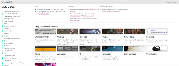 [Unity] Unity documentation, 유니티 문서와 매뉴얼 확인 : 네이버 블로그