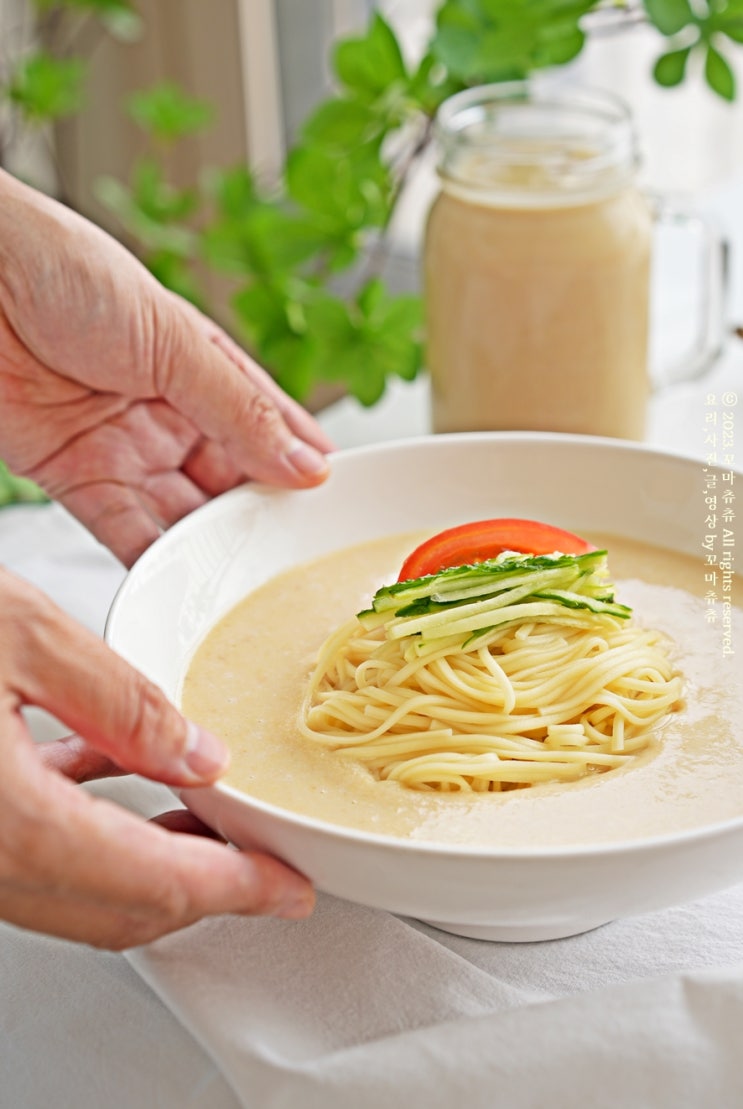 콩국수 콩물 만들기 칼로리 대박집 비법 백태 콩국수 만드는법 콩삶기 여름별미 콩국수면 네이버 블로그