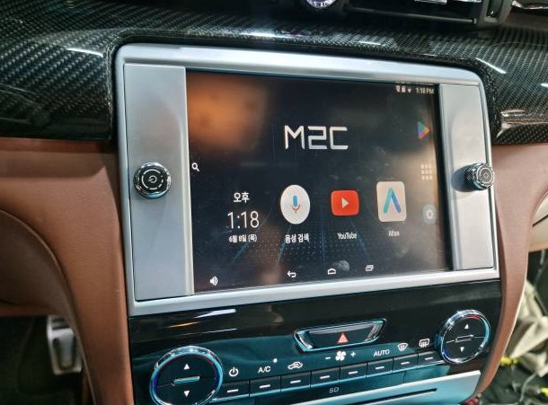 ☆스타사운드☆부산 마세라티 콰트로포르테 무스웨이D8 엠프 안드로이드 셋탑 M2C200A 올인원 네비게이션 장착 3시간이면 충분합니다. : 네이버 블로그