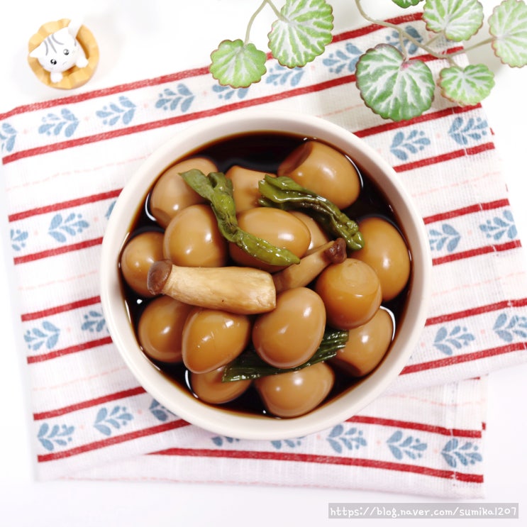 꽈리고추 새송이버섯 메추리알장조림 깐 메추리알 간단 황금레시피 밑반찬 네이버 블로그