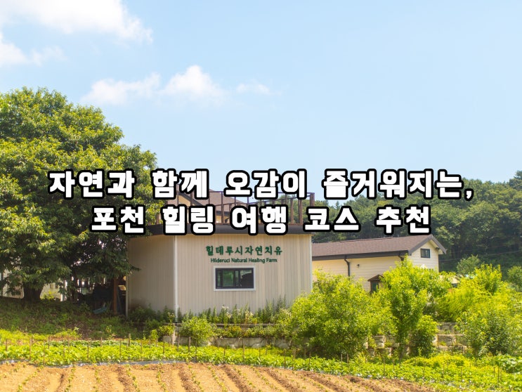 자연과 함께 오감이 즐거워지는 포천 힐링 여행 코스 추천 한탄강 세계 지질공원 산사원 포천 아트밸리 힐데루시 자연